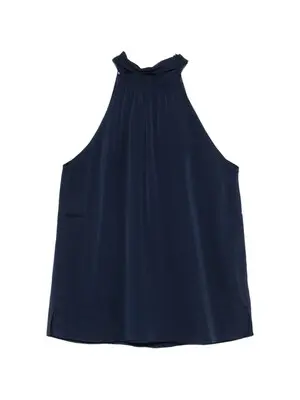 NOUVELLE SILK95FIVE Villette Silk Top - Blue