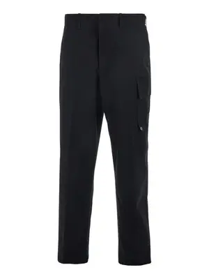 Fendi Gabardine Trousers With Adjustable Toggles - Black