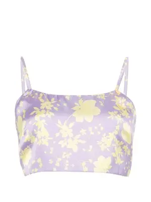 CATALINA Floral Print Spaghetti Strap Top