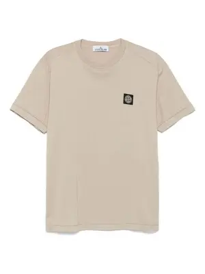 Stone Island Compass Patch T-shirt - Beige