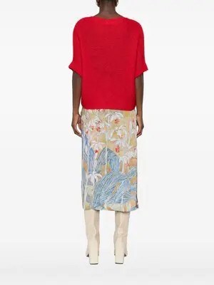 TALKING WALLS Wool Sweater With Boat Neck
