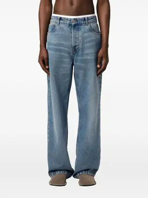 AMI Paris Wide Leg Jeans