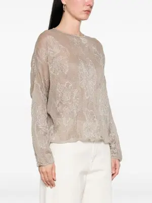 Emporio Armani Embroidered Crewneck Sweater