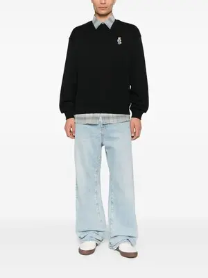 Maison Kitsuné Dressed Fox Cotton Crewneck Sweatshirt