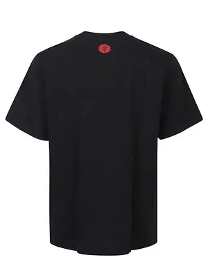 ICECREAM Checker Running Dog T-shirt