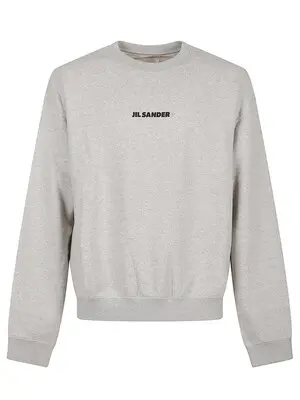 JIL SANDER Crewneck Sweatshirt With Embroidered Logo