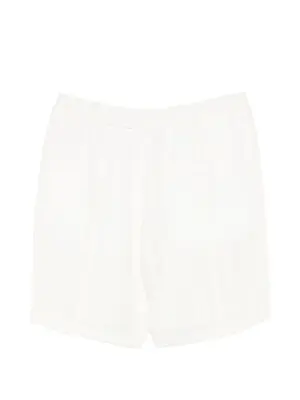 Emporio Armani Linen Shorts With Drawstring Fastening