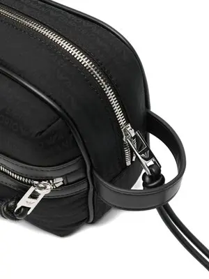 Emporio Armani Nylon Beauty-case With Logo Print And Tassel Detail