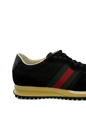 Gucci Re-motion Monogram Sneakers - Black