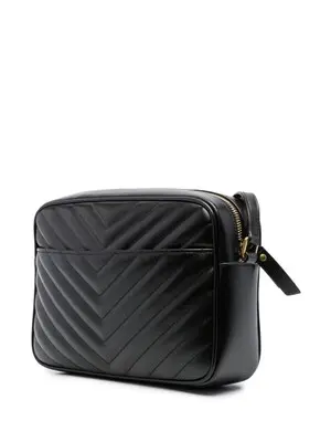 Saint Laurent Lou Quilted Leather Camera Bag - Black
