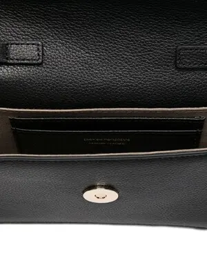 Emporio Armani Leather Mini Bag With Chain Strap