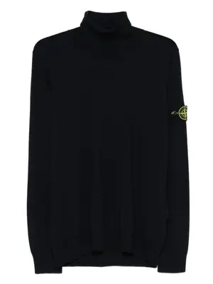 Stone Island Wool Ribbed Turtleneck