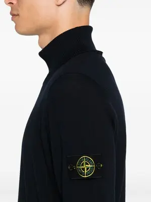 Stone Island Wool Ribbed Turtleneck