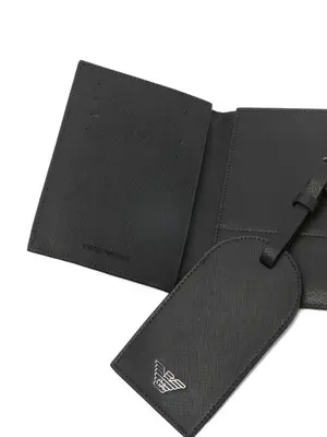 Emporio Armani Passport Holder And Luggage Tag Set