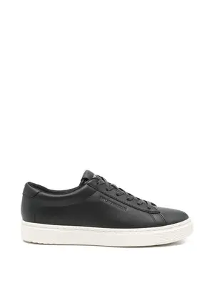 Emporio Armani Leather Lace-up Sneakers
