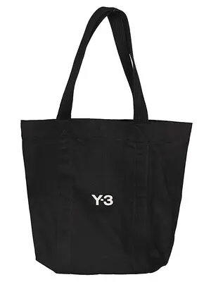 Y3 Logo Canvas Tote Bag