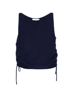DUNST Sleeveless Top With Drawstring Detail