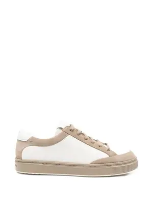 Emporio Armani Leather Lace-up Sneakers