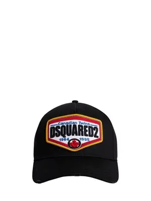 Dsquared2 Baseball Cap With Embroidered Logo - Black