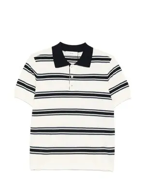 DUNST Striped Cotton Polo Shirt