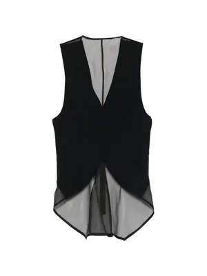 Emporio Armani Sheer-panel Waistcoat