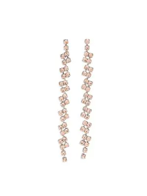 FORTE_FORTE Crystal Drop Earrings - Silver