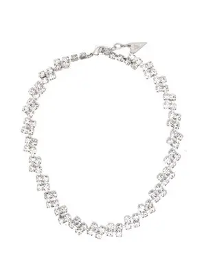 FORTE_FORTE Crystal Collier Necklace - Silver
