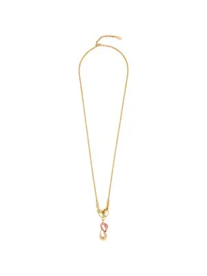 Chloé Tropicus Flamingo Pendant Necklace - Red