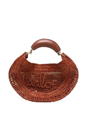 Chloé Raffia Hobo Bag With Top Handle