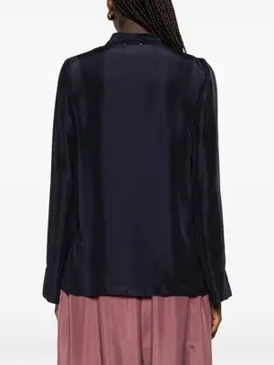 FORTE_FORTE Silk Button-front Shirt