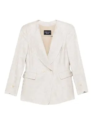 Emporio Armani Double-breasted Jacket With Notched Lapels