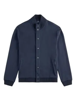 FAY High Collar Jacket With Ribbed Trims