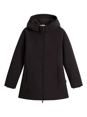 Woolrich Midi Parka Coat With Zip Fastening Hood