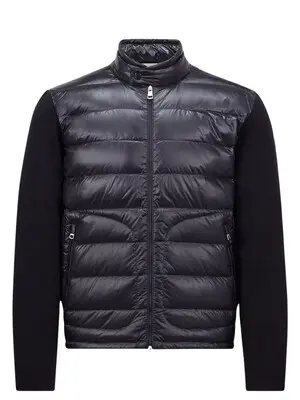 Moncler Padded Wool Cardigan With Zip