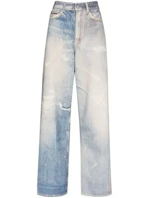 Our Legacy Full Cut Jeans With Distressed Wash