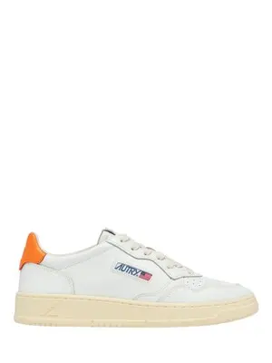 AUTRY Medialist Low Leather Sneakers - Orange