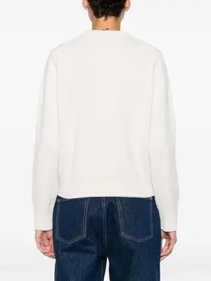 Maison Kitsuné Fox Head Wool Crewneck Jumper