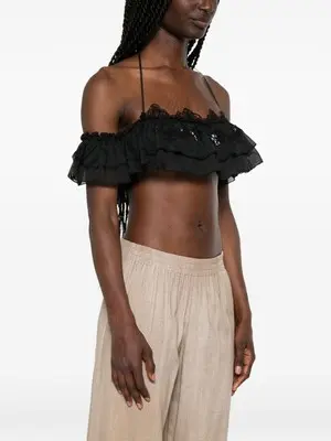 Ermanno Scervino Embroidered Off-shoulder Top