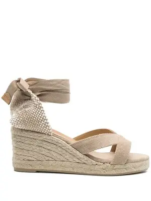 CastaÑer Bailey Wedge Espadrilles - Beige