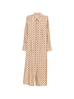 Alberto Biani Printed Silk Maxi Dress