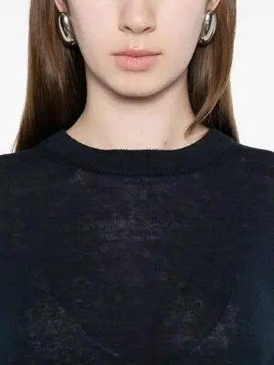 Max Mara Linen Crewneck Sweater