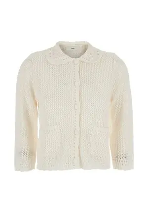 DUNST Linen And Cotton Blend Cardigan