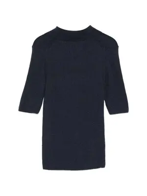 DUNST Ribbed Knit Polo Shirt