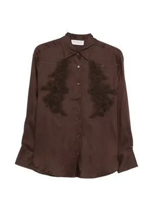 Ermanno Scervino Embellished Line Blend Shirt