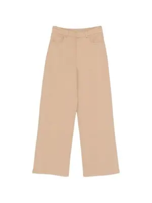 Max Mara Cotton Wide-leg Trousers - Brown