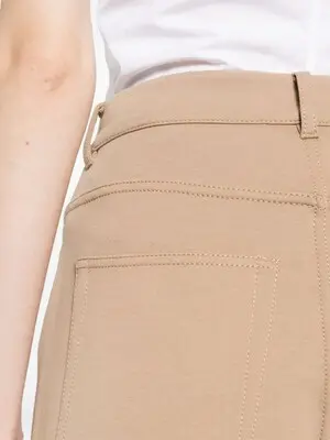 Max Mara Cotton Wide-leg Trousers - Brown