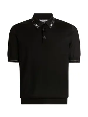 Dolce & Gabbana Silk Polo Shirt