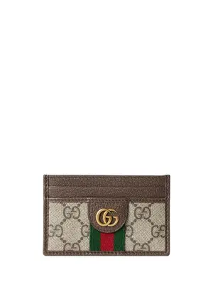 Gucci Ophidia Gg Card Case - Brown