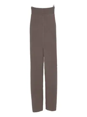 Rick Owens Ribbed Knit Maxi Skirt With Slit