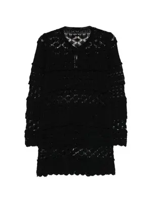 SEMICOUTURE Alvina Cotton Mini Dress - Black